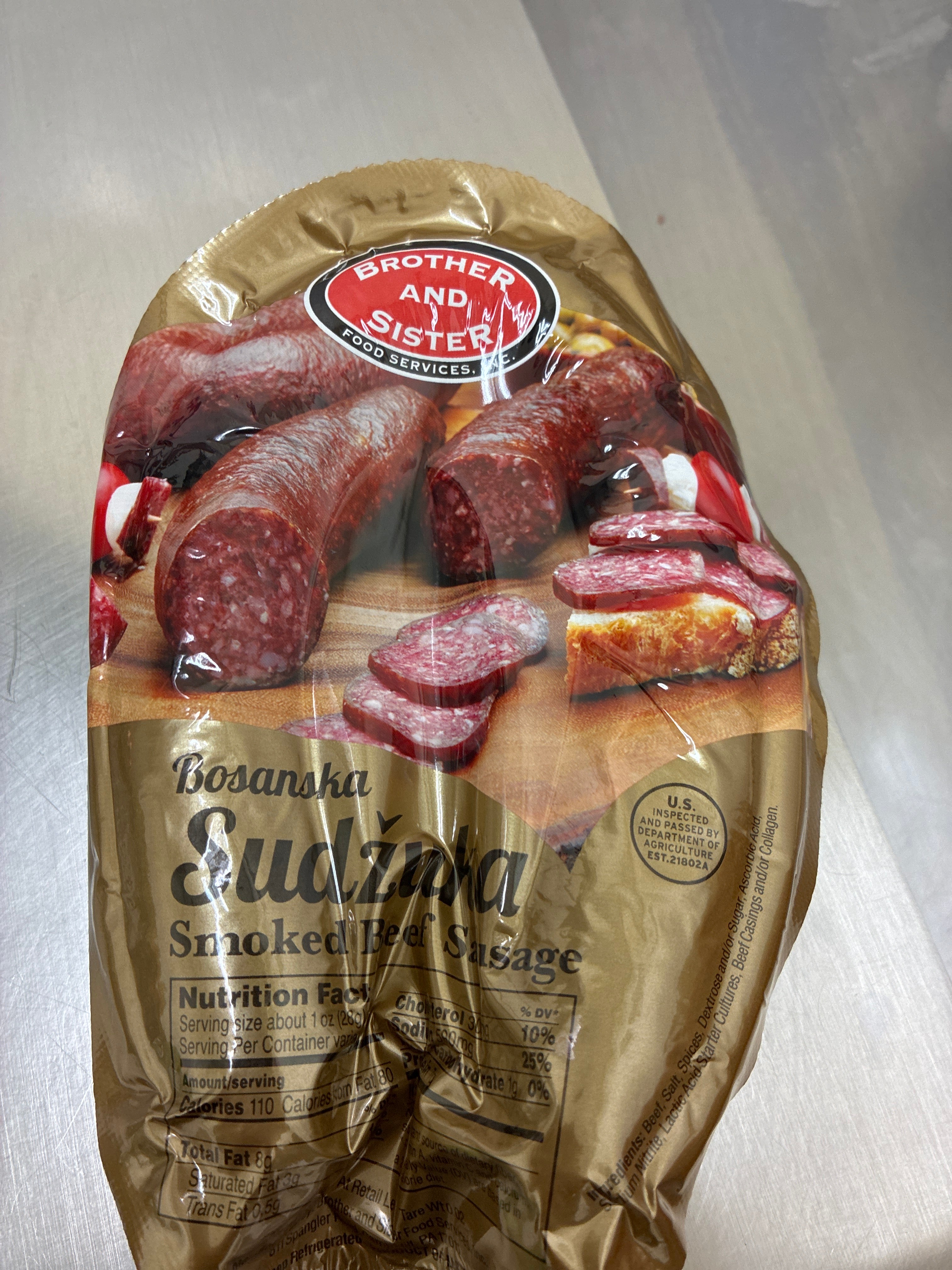 Bosanska Sudzuka Hickory Smoked Dried Sausage Made w/Beef – Balkan Market