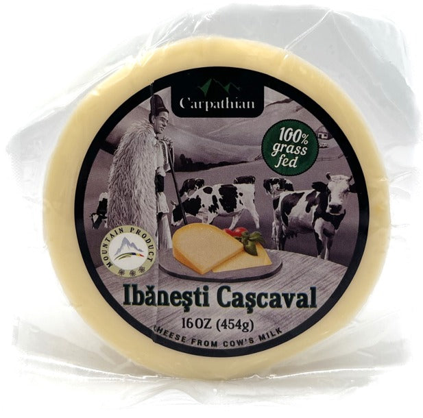 Carpathian Grass Fed Cows Milk Ibanesti Cascaval Cheese – Balkan Market